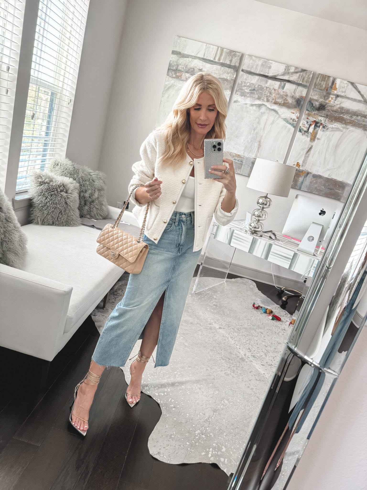 CHANEL INSPIRED JACKET STYLED 3 WAYS - So Heather | Dallas Fashion Blogger